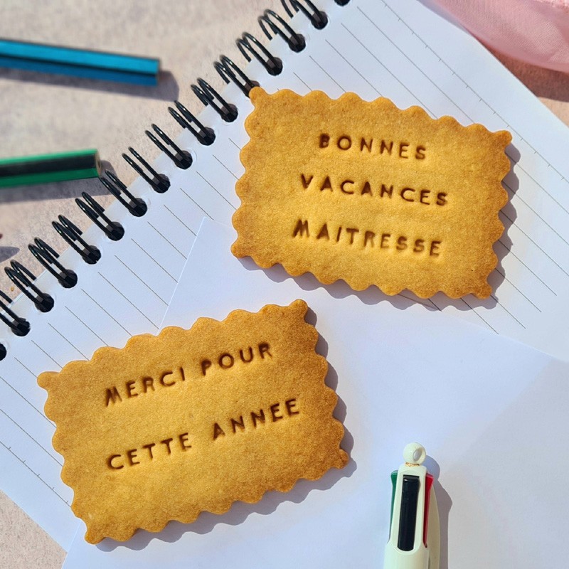 Boîte de 12 biscuits "Maîtresse"